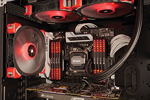 Corsair Vengeance LED 32GB (4x8GB) DDR4 3000MHz C15 Red LED Desktop Me ...