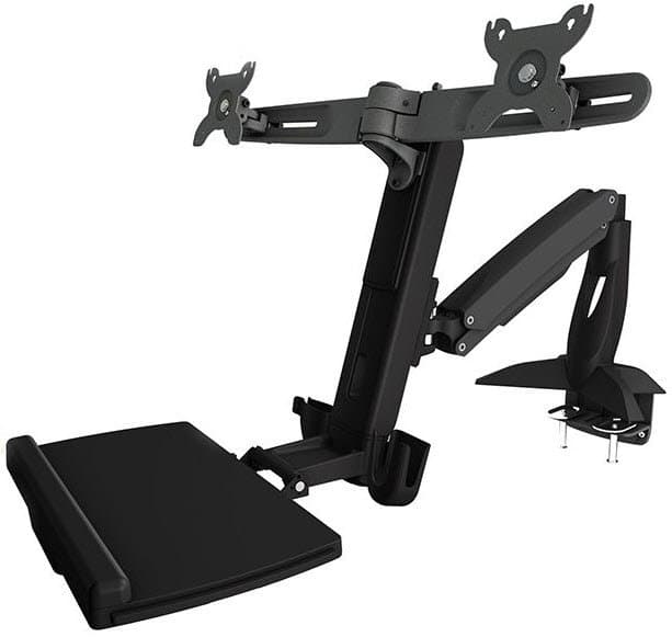Aavara WS742 WorkStation Freestyle Dual LCD Monitor Mount with Keyboar ...