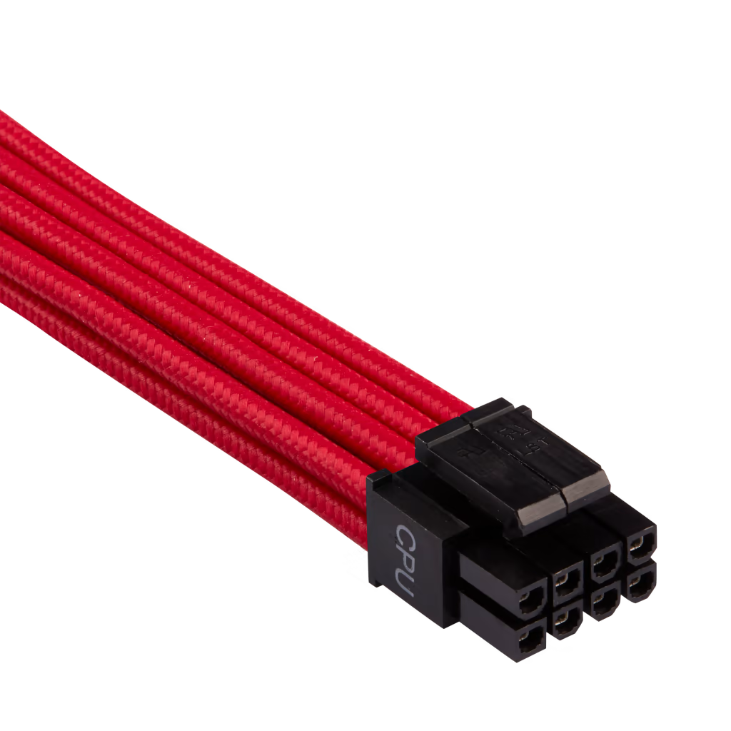 Corsair CP-8920223 Red Premium Sleeved Modular Cable Kit (Type 4 Gen 4 ...