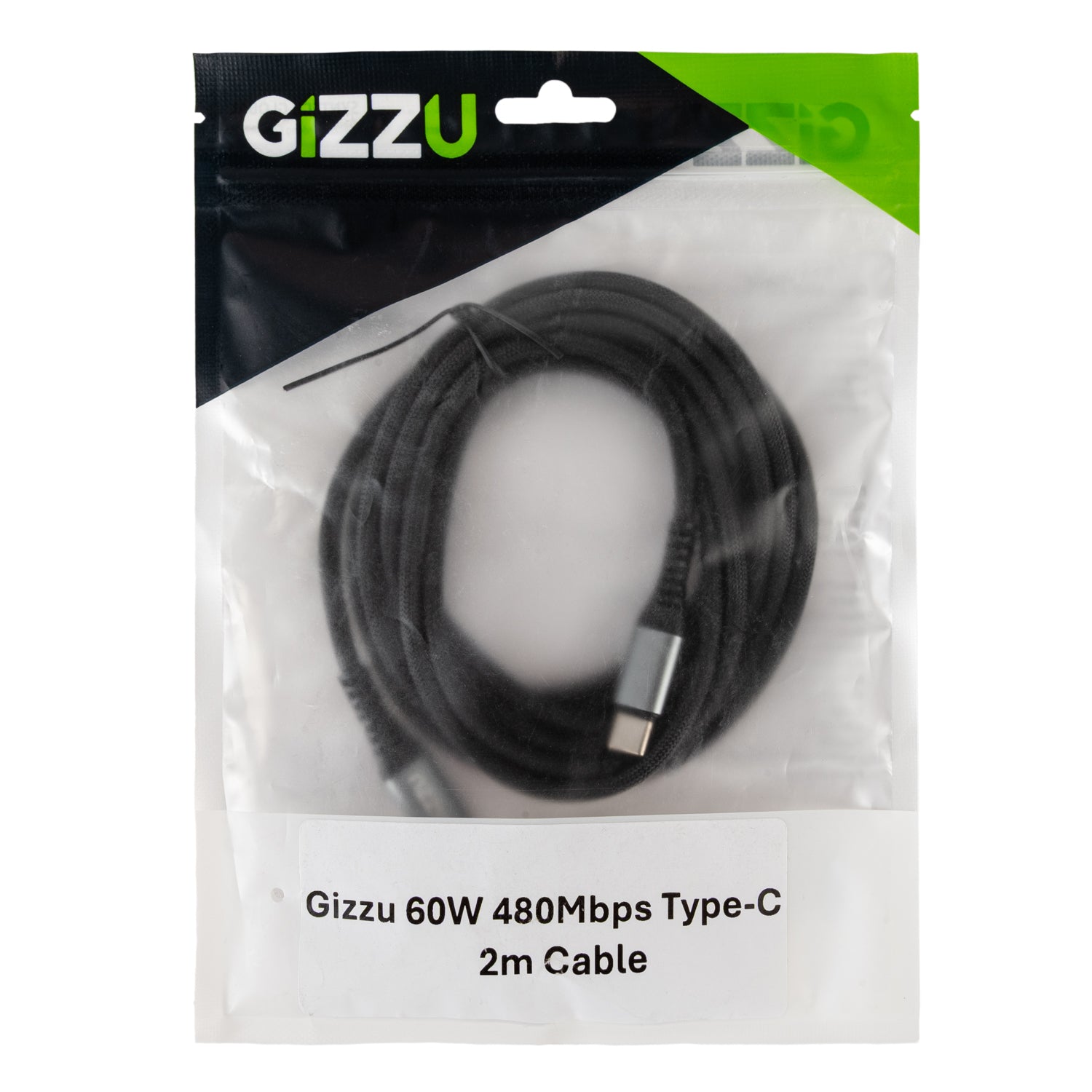 Gizzu 2m Braided USB-C to USB-C Cable, 60W Power Delivery – NexGen ...
