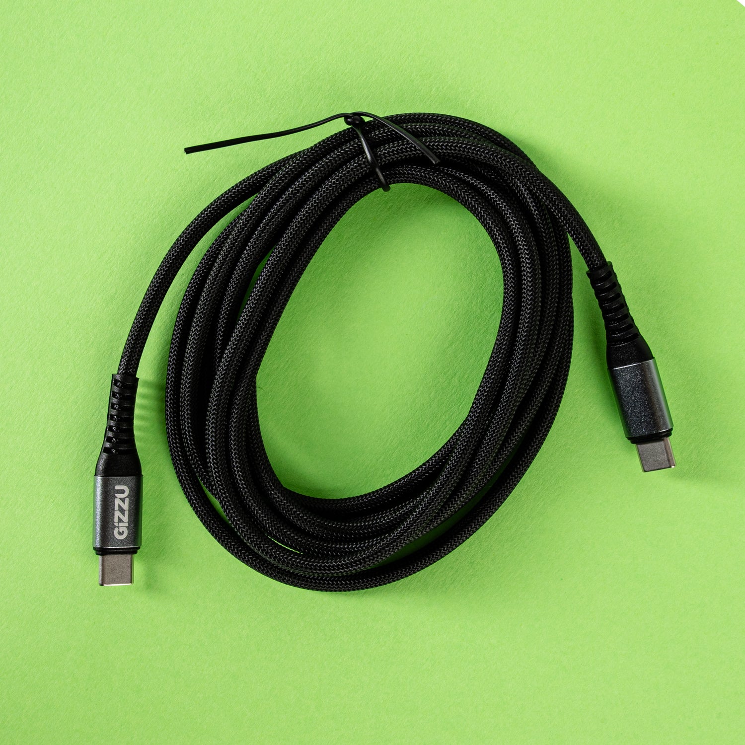 Gizzu 2m Braided USB-C to USB-C Cable, 60W Power Delivery – NexGen ...