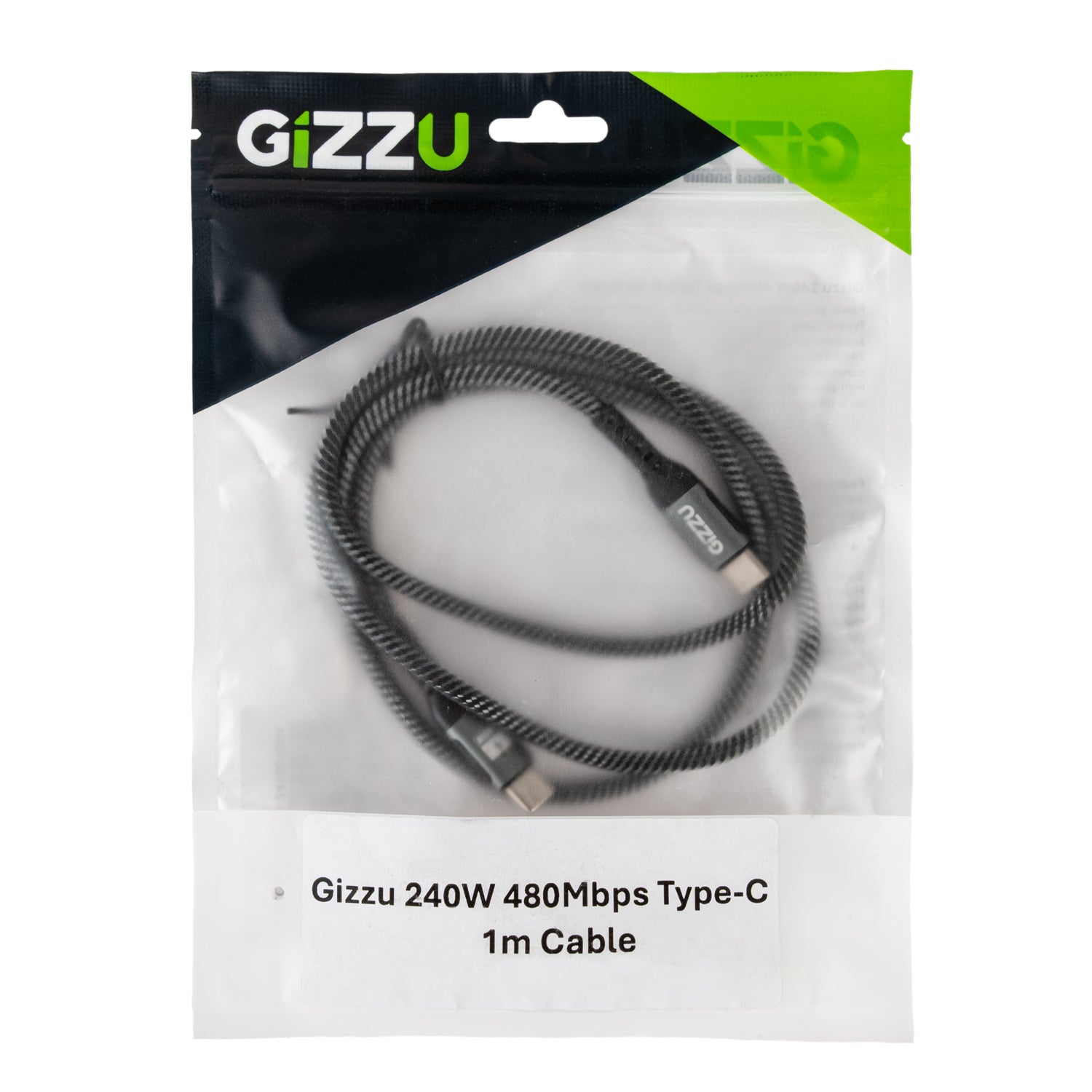 Gizzu 240W PD3.1 Type-C Cable, 1m – NexGen Computing