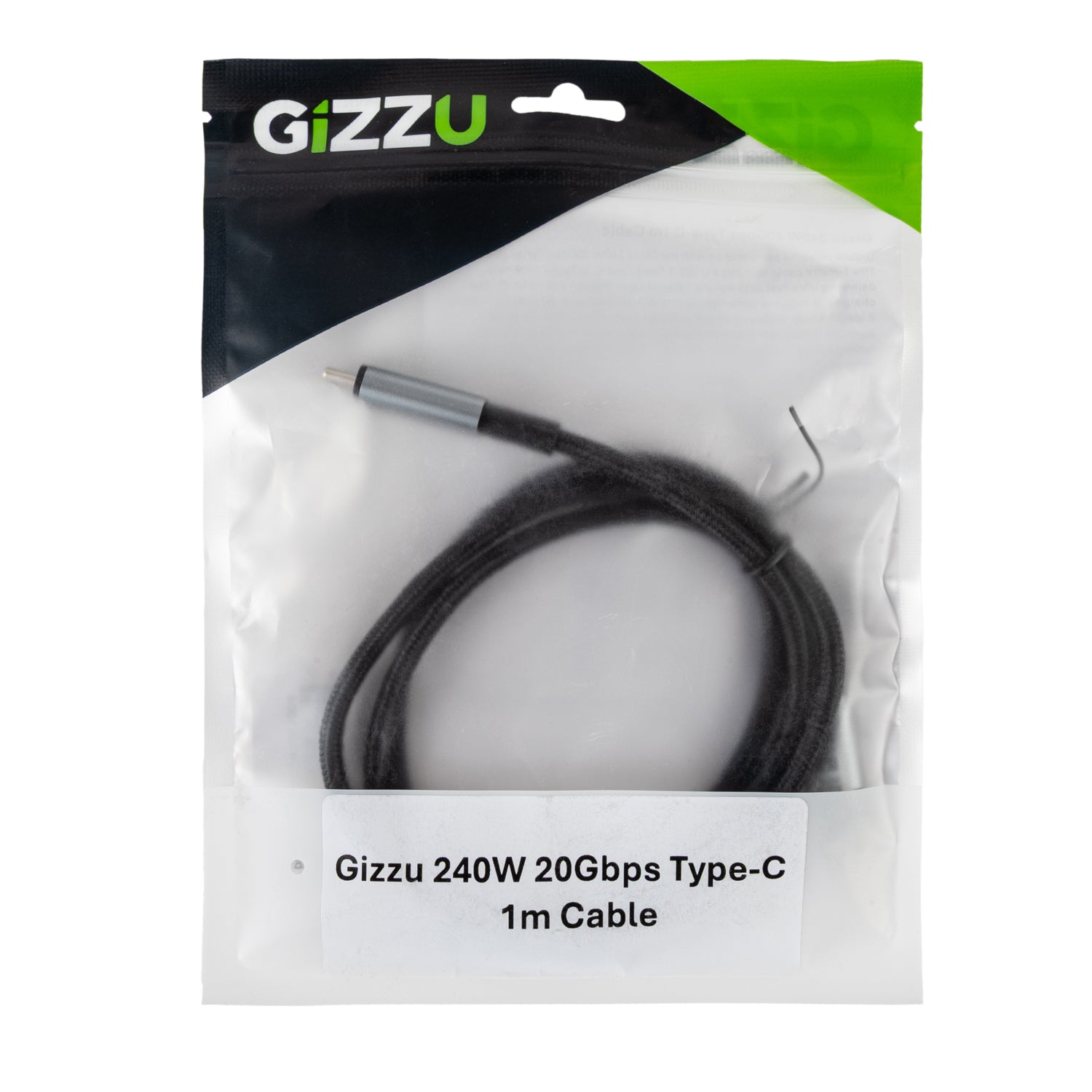Gizzu 240W EPR USB-C Cable, 20Gbps, 8K Video, 2m – NexGen Computing