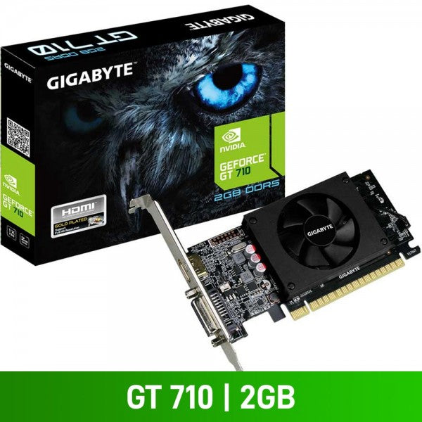 Gigabyte GeForce GT 710 2GB DDR3 Low Profile Graphics Card – NexGen ...